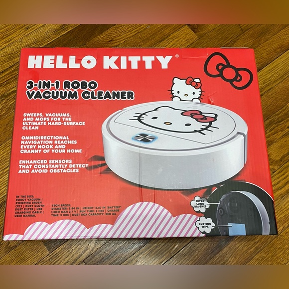 Hello Kitty | Other | Hello Kitty 3in Robo Vacuum Cleaner | Poshmark